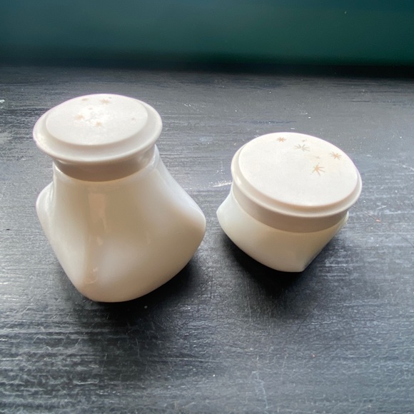 Vintage | Makeup | Two Vintage White Milk Glass Beauty Product ...